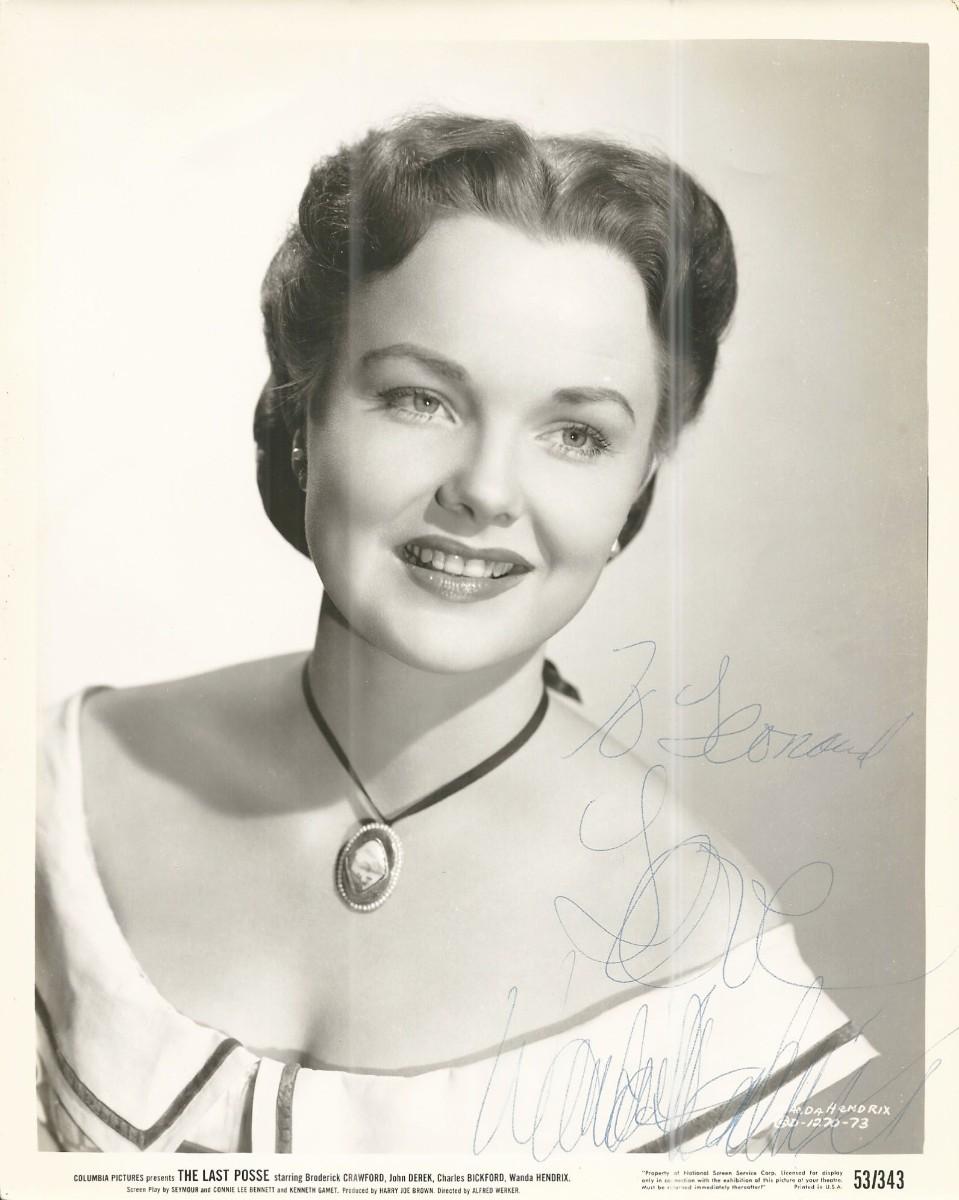 The Last Posse Wanda Hendrix Signed Movie Photo | EstateSales.org