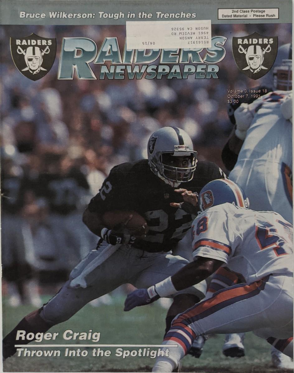 Raiders Newspaper Vol. 3 Issue 18 October 7 1991 | EstateSales.org