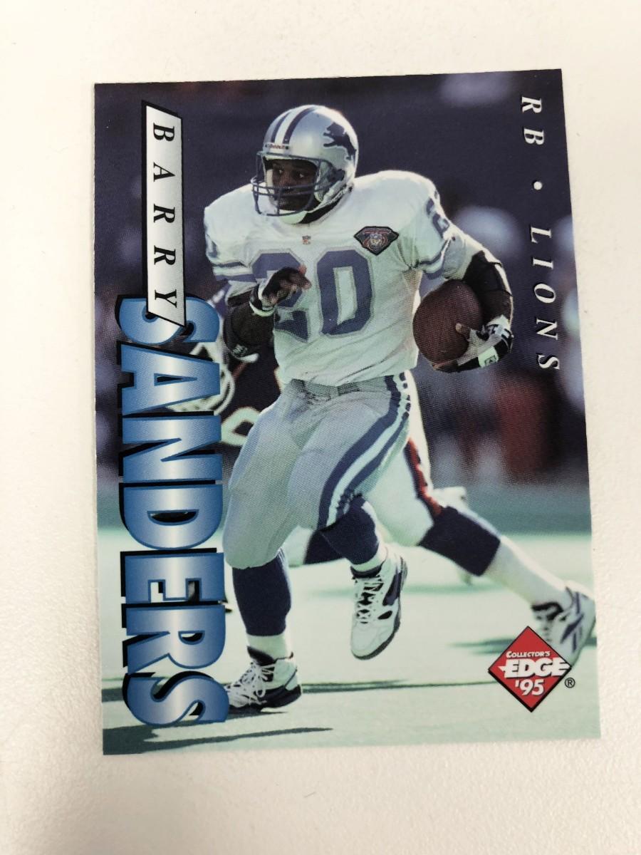 1995 Collector's Edge Barry Sanders Lions #69 Football Card ...