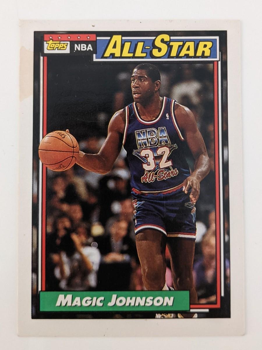 Magic Johnson Basketball Trading Card - Topps #126 1992 | EstateSales.org
