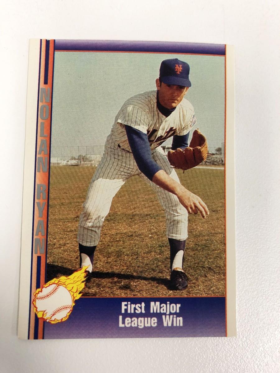 1991 Pacific #7 Nolan Ryan New York Mets / First Major League Win ...