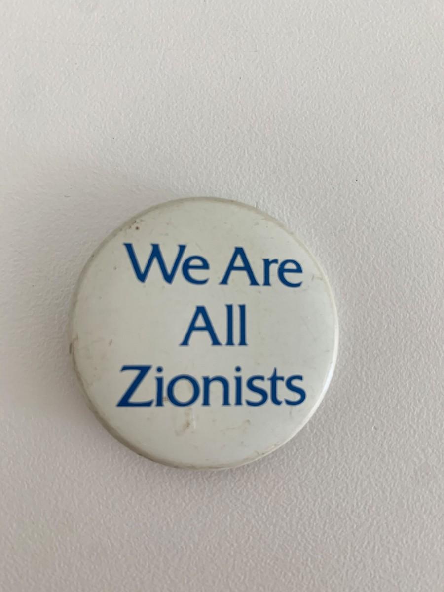 We are all Zionists vintage pin | EstateSales.org