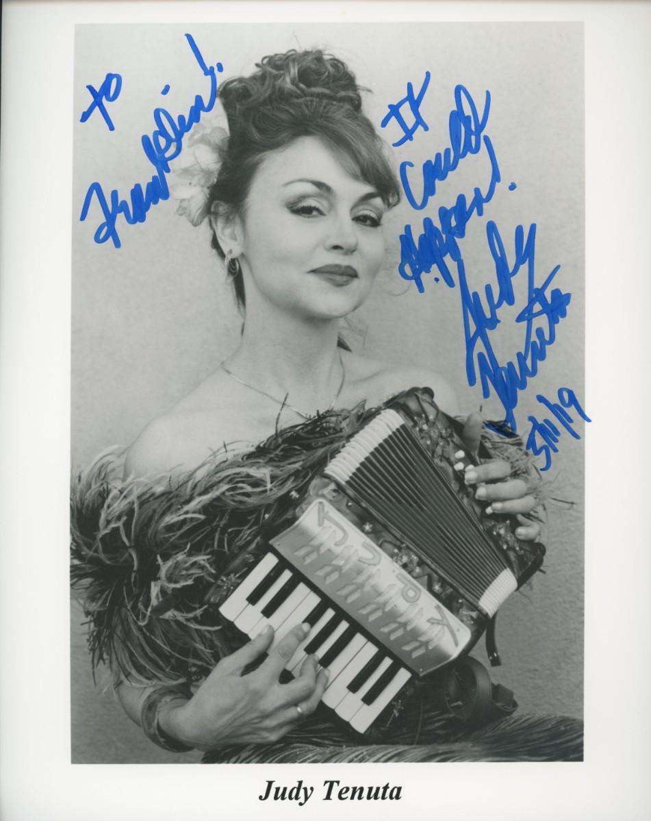 Judy Tenuta signed photo | EstateSales.org
