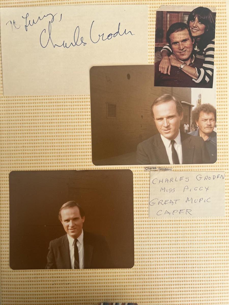Charles Grodin signed note and photo collage | EstateSales.org