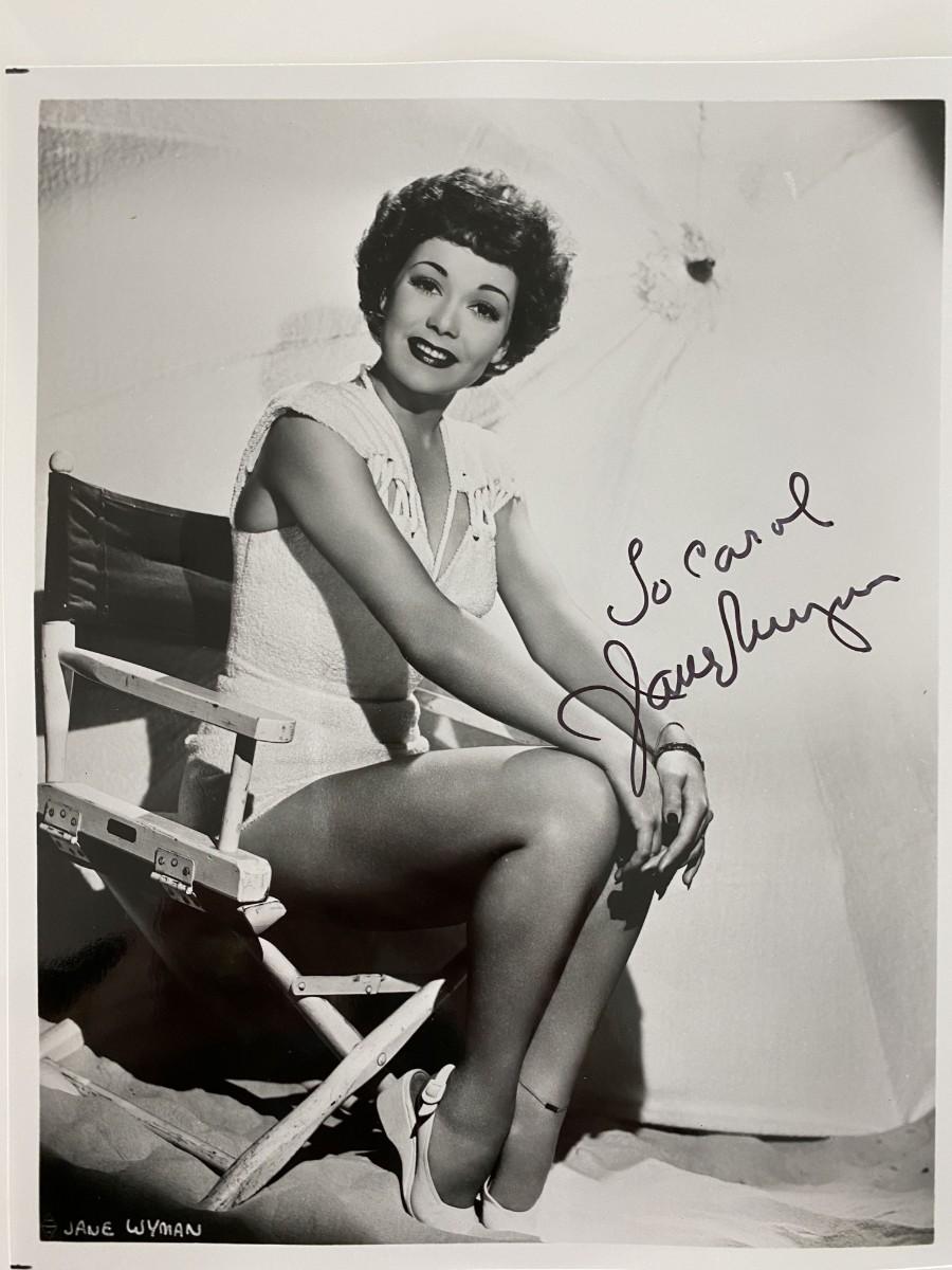 Rare Jane Wyman Reagan Signed Photo