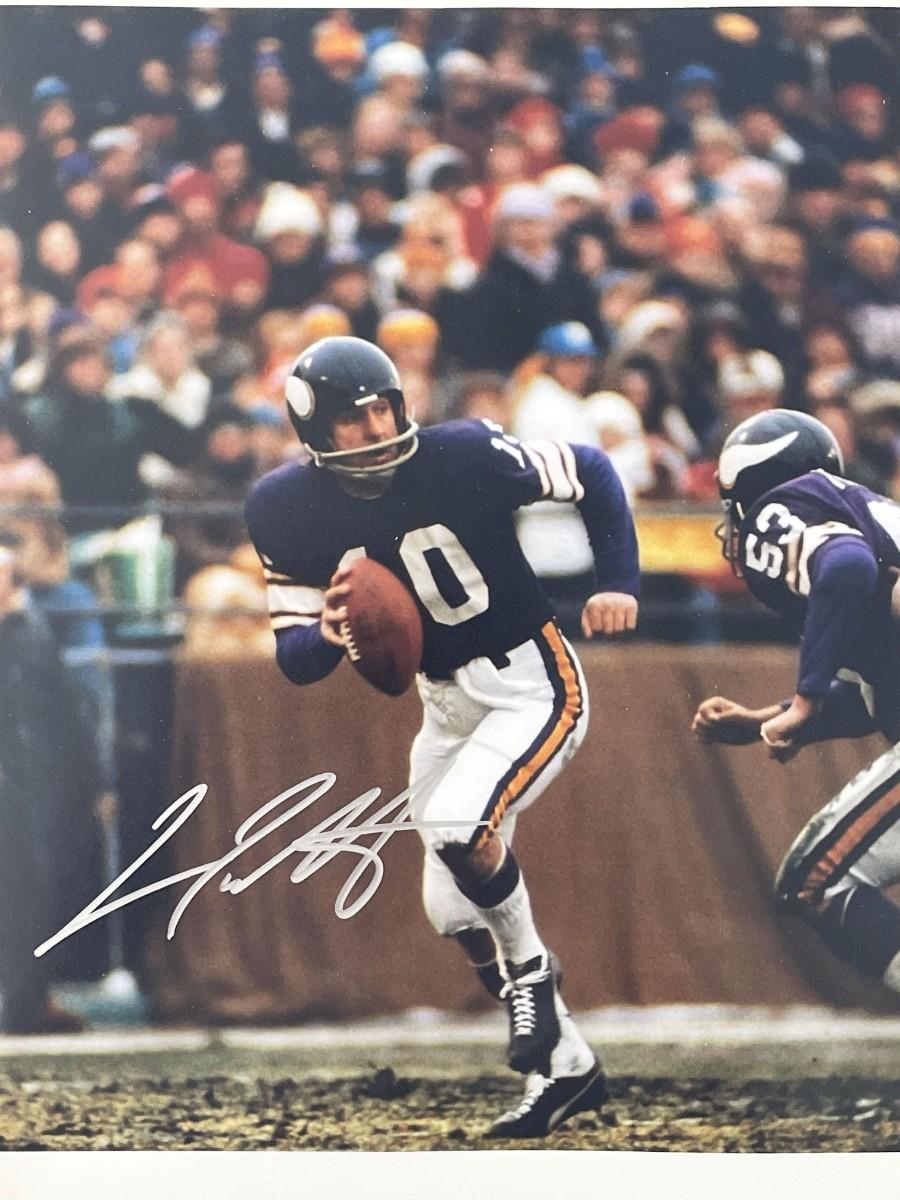 Fran Tarkenton signed photo | EstateSales.org