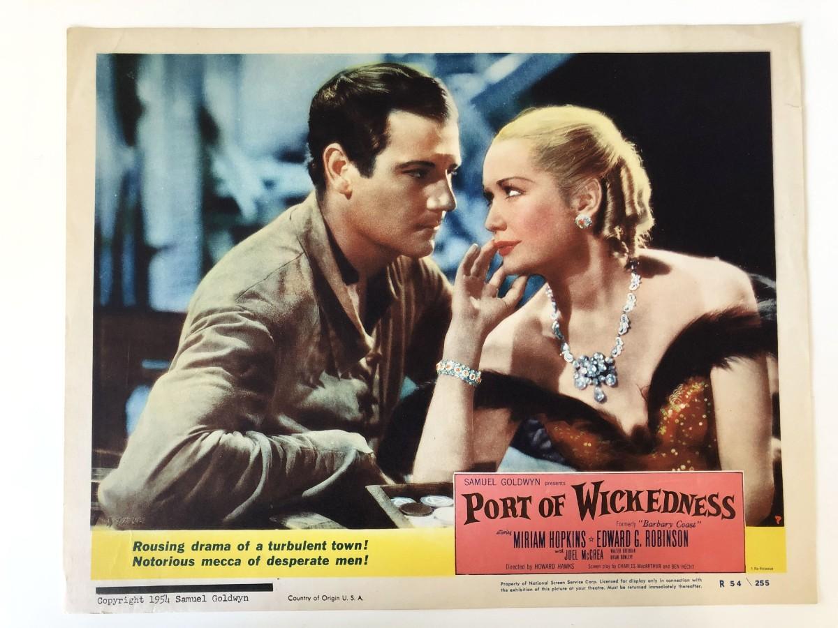 Port of Wickedness original 1954R vintage lobby card | EstateSales.org