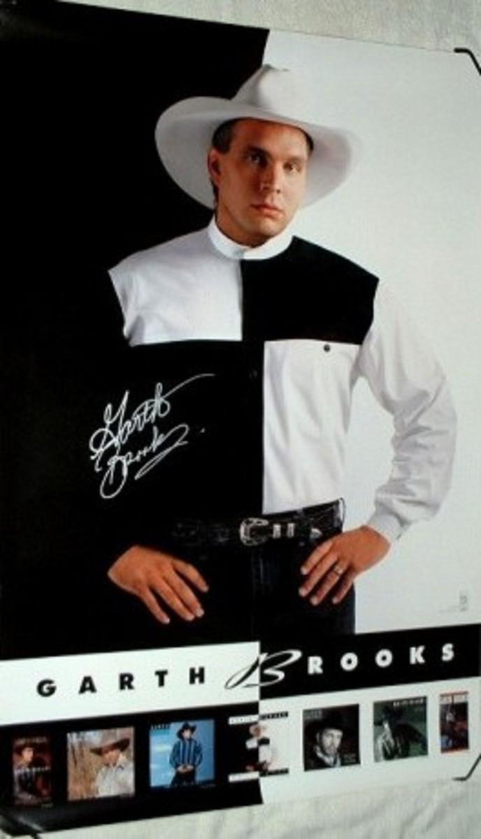 Garth Brooks signed poster | EstateSales.org
