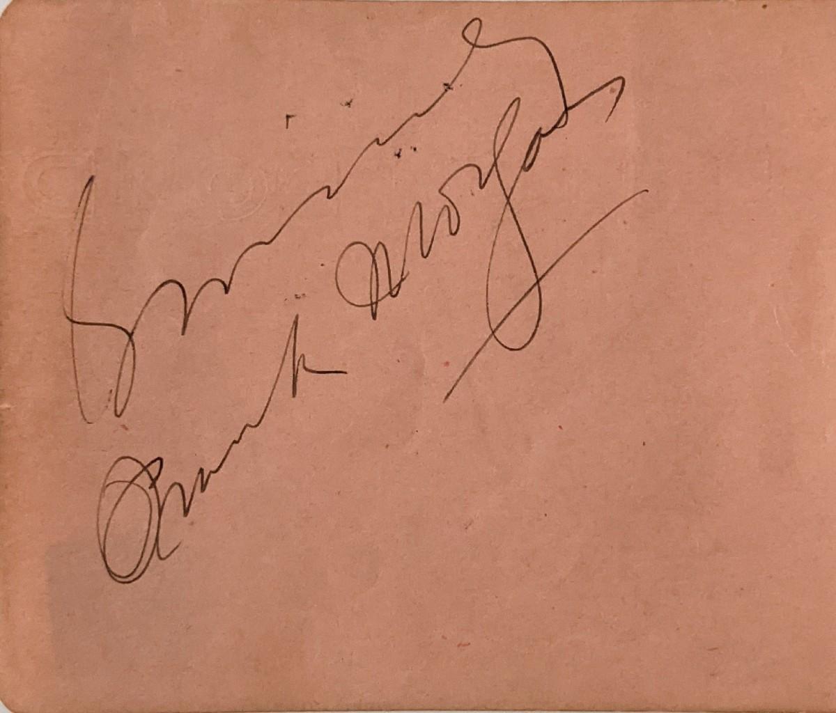 Wizard of Oz Frank Morgan Signature Cut | EstateSales.org