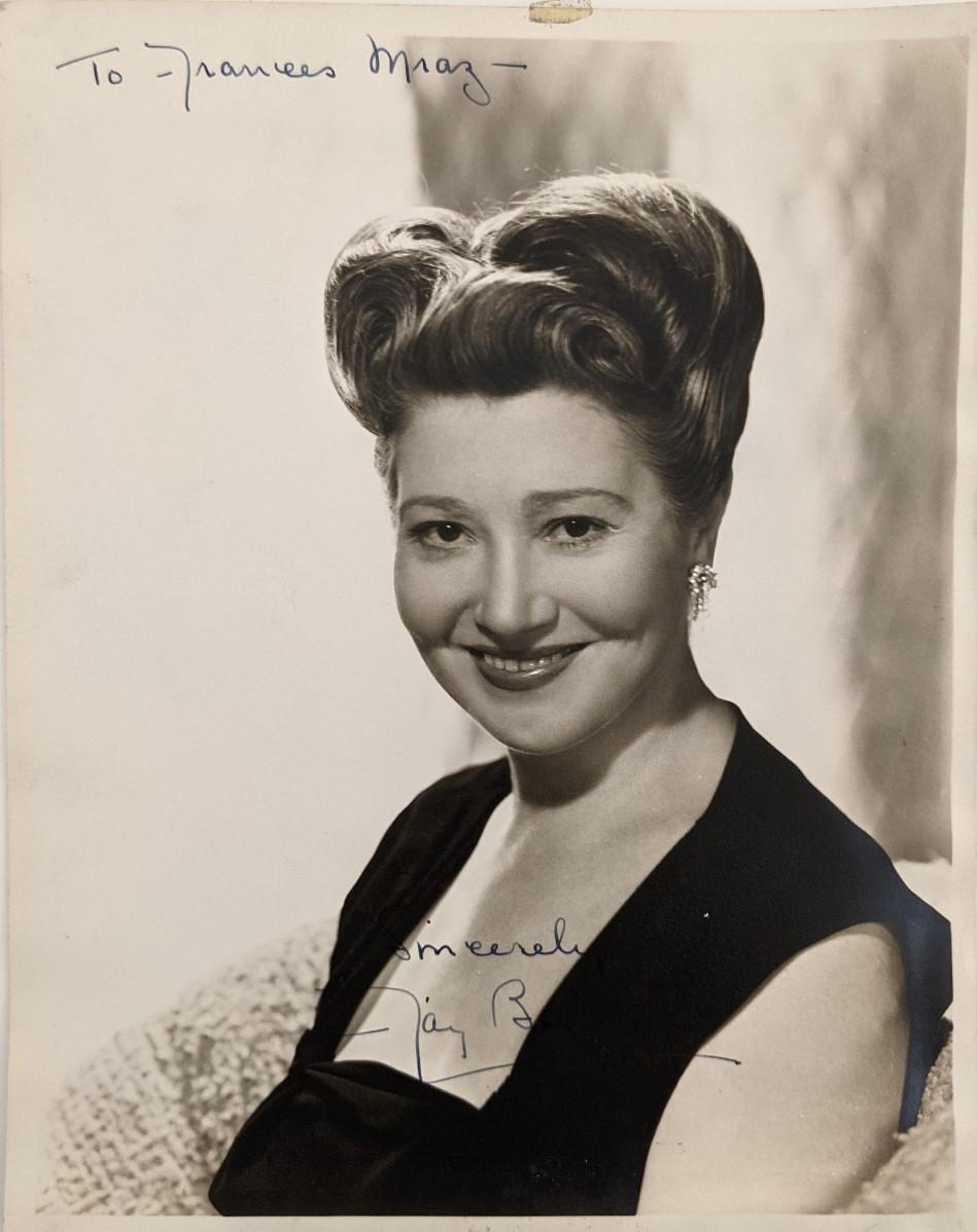 Fay Bainter Signed Photo | EstateSales.org