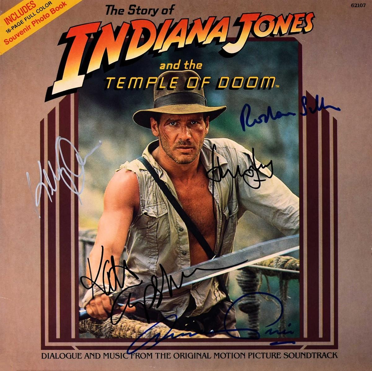 Indiana Jones and the Temple of Doom signed soundtrack | EstateSales.org