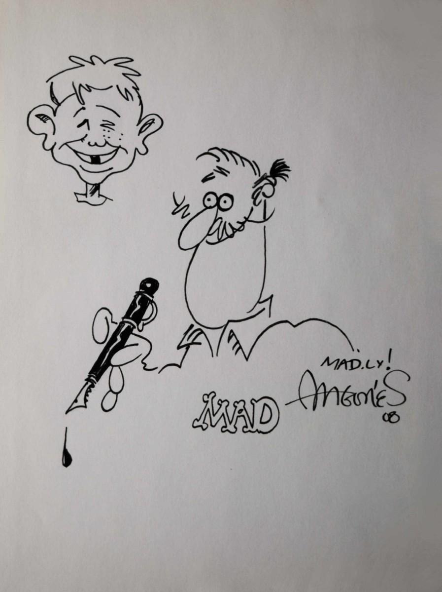 Sergio Aragones Mad Magazine original signed sketch | EstateSales.org
