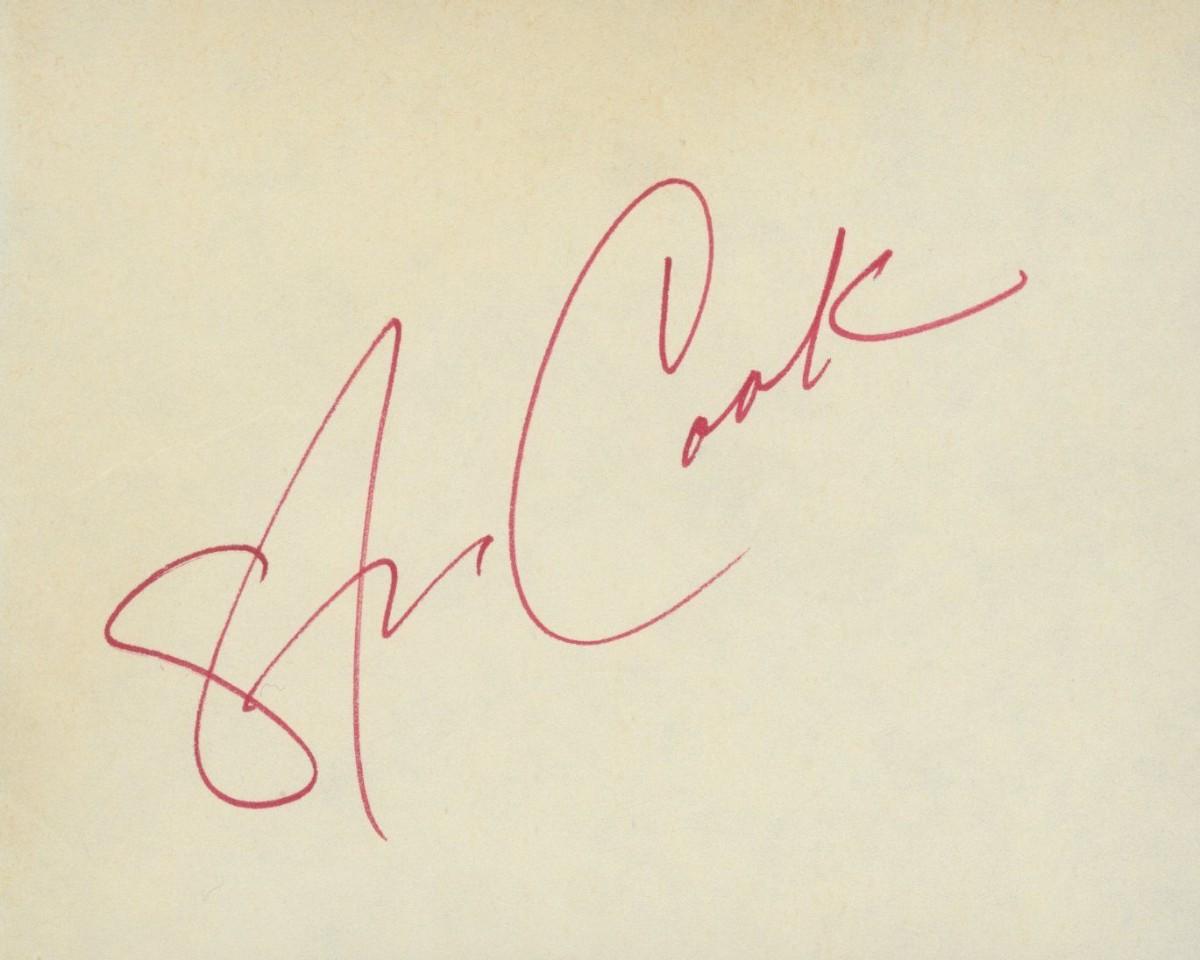 Sam Cook (Cricket player) original signature | EstateSales.org