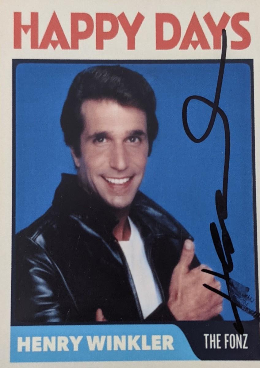 Henry Winkler/The Fonz Happy Days Trading Card | EstateSales.org