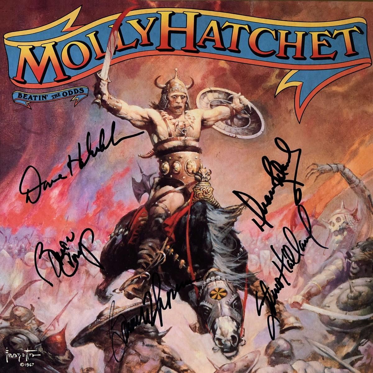 Molly Hatchet signed Beatin’ The Odds album | EstateSales.org