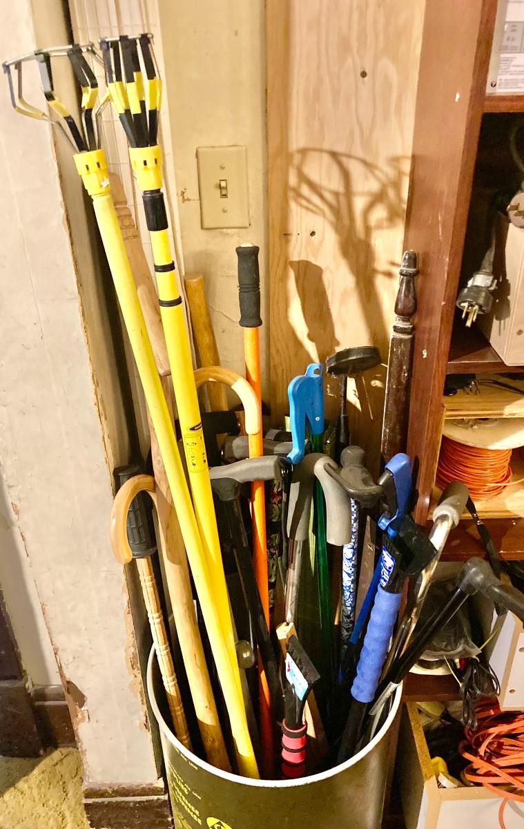Barrel of canes | EstateSales.org