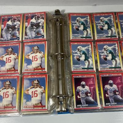 LOT 205: Binder Full of NFL Football Card Stars Rookies - Barry Sanders ...