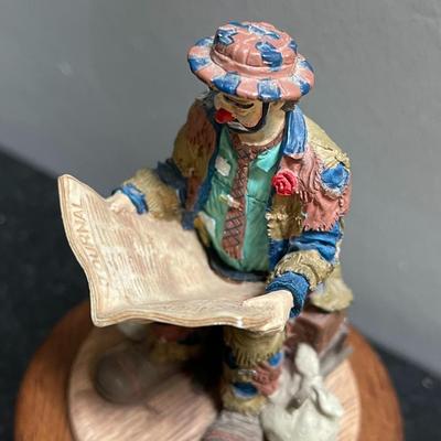 Emmett Kelly Weary Willie Clown Hobo Music Box | EstateSales.org