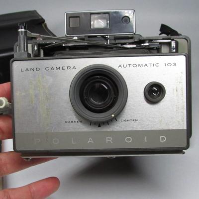 Vintage Polaroid Automatic 103 Land Camera with Original Cover & Manual ...