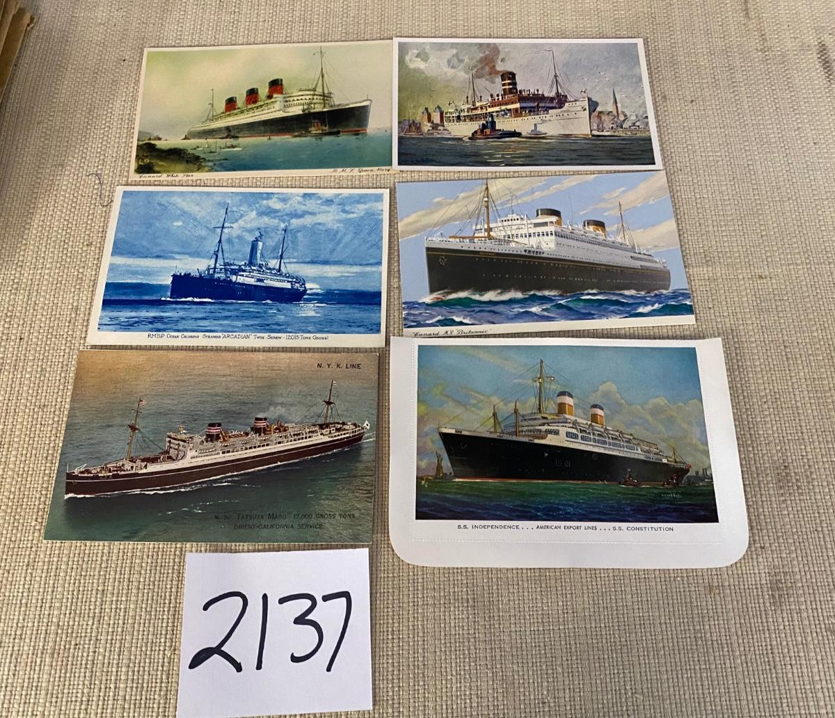 Vintage Ship Postcards | EstateSales.org