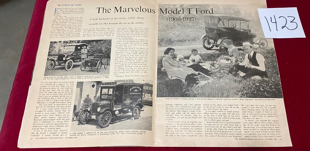 1968 Model T Article | EstateSales.org