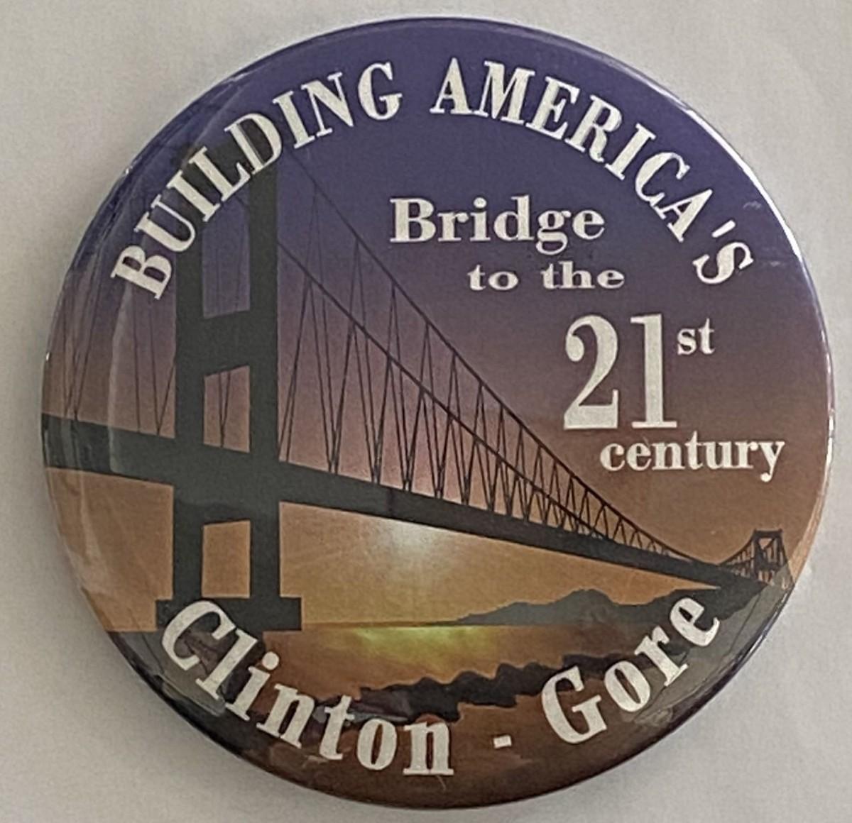Bill Clinton- Al Gore 1996 political pin | EstateSales.org