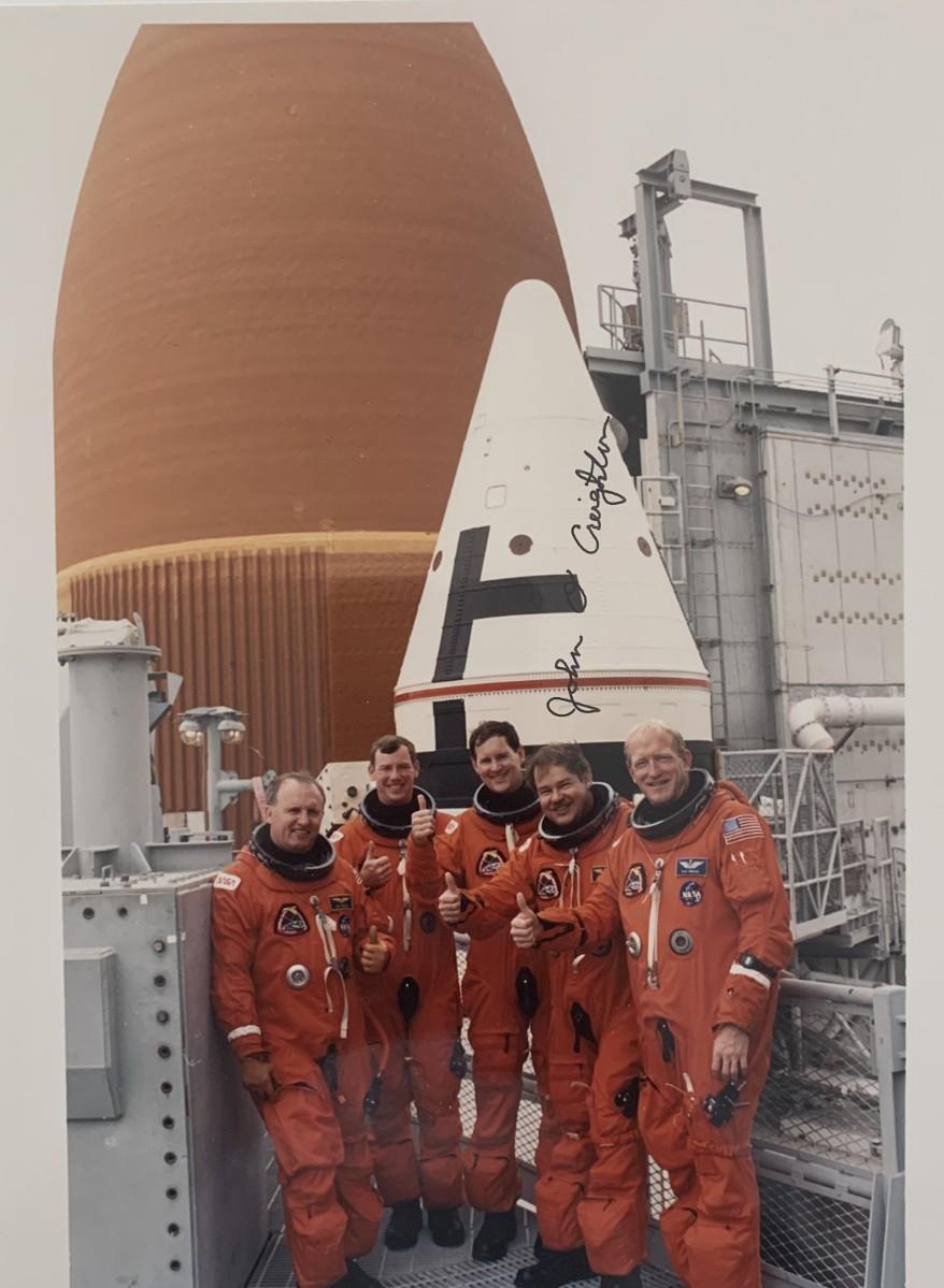 NASA John Creighton signed photo. GFA Authenticated | EstateSales.org