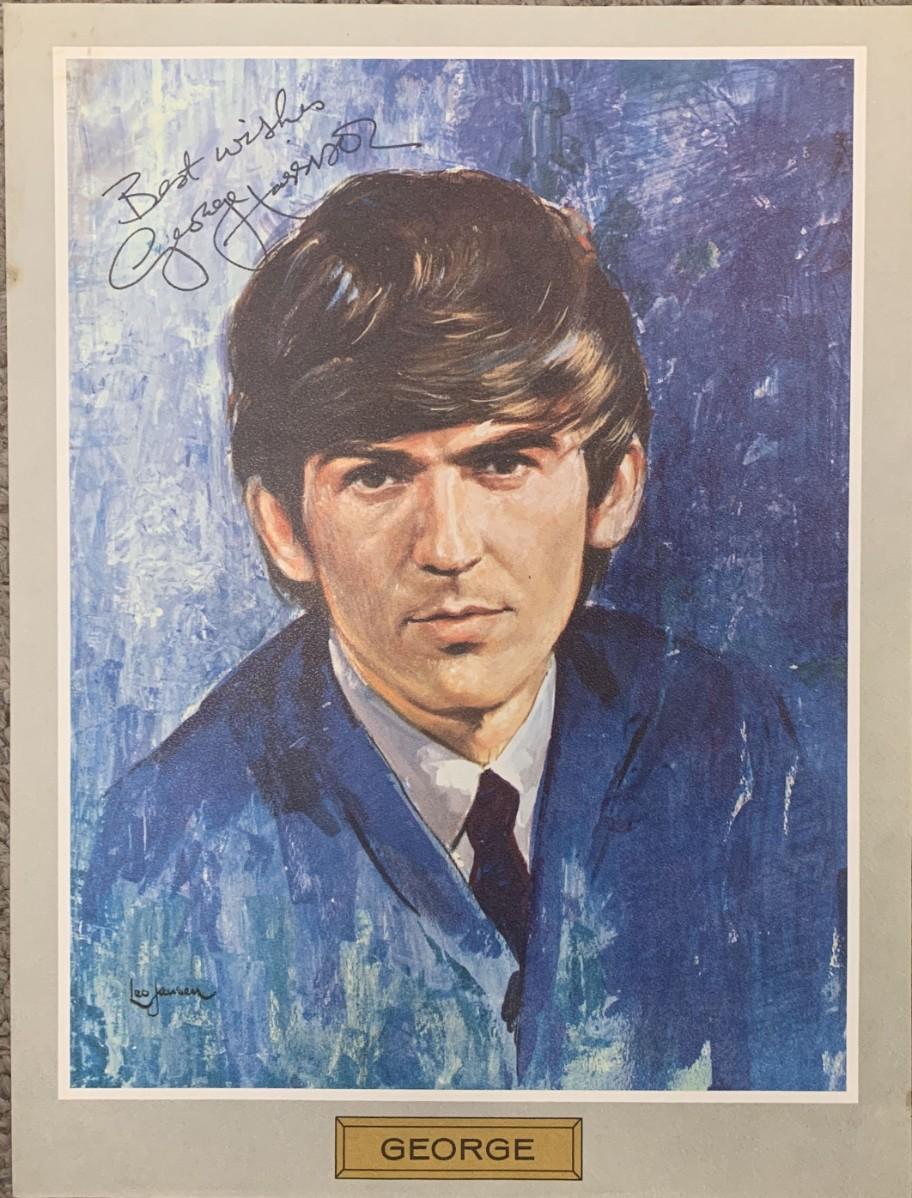 George Harrison signed photo. GFA Authenticated | EstateSales.org
