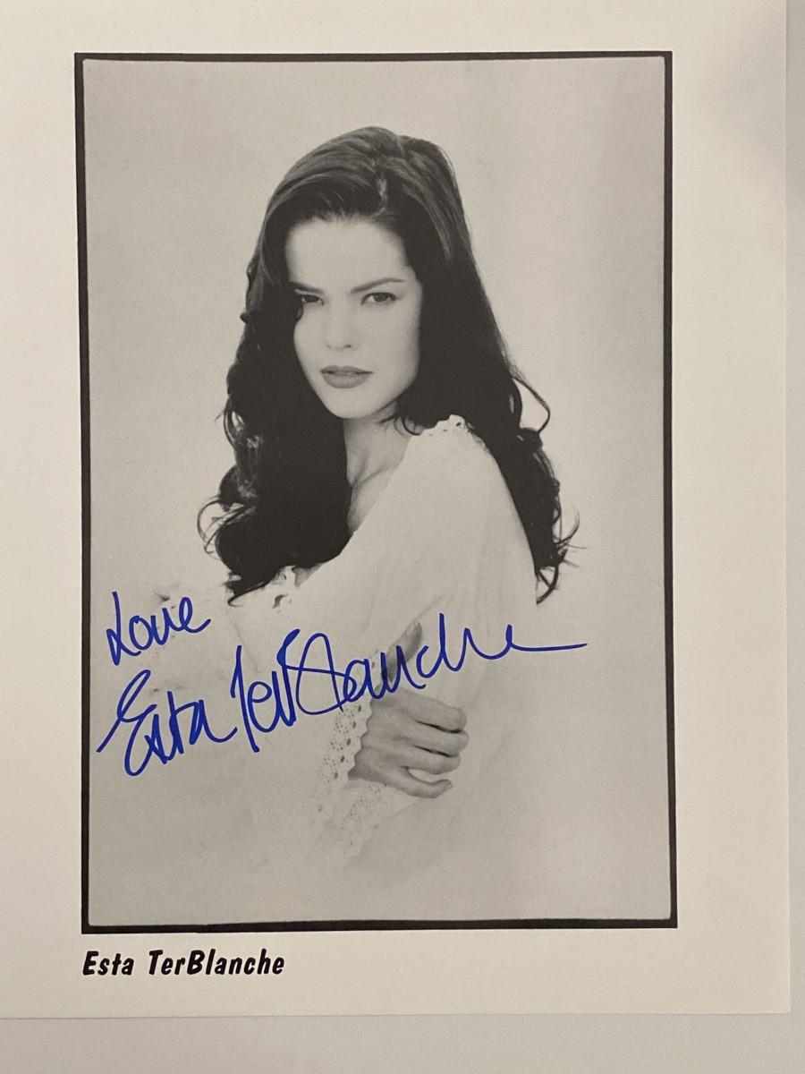 Esta TerBlanche signed photo | EstateSales.org