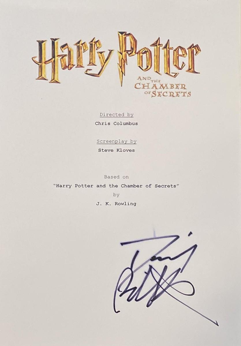 Harry Potter Daniel Radcliffe signed script cover photo | EstateSales.org