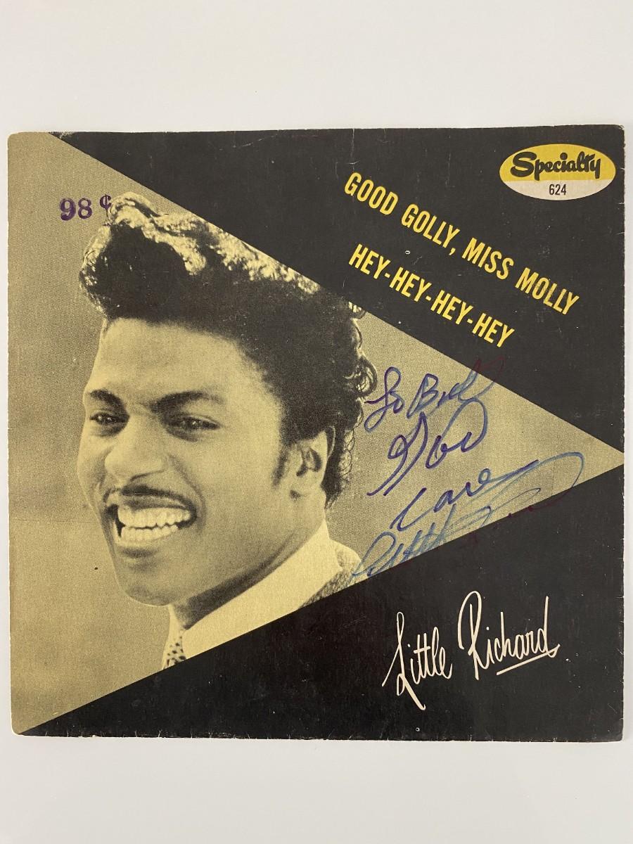 Little Richard signed 45 record sleeve | EstateSales.org
