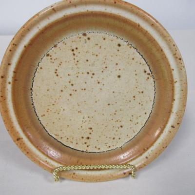 Handmade Pottery Plate Signed By Artist | EstateSales.org