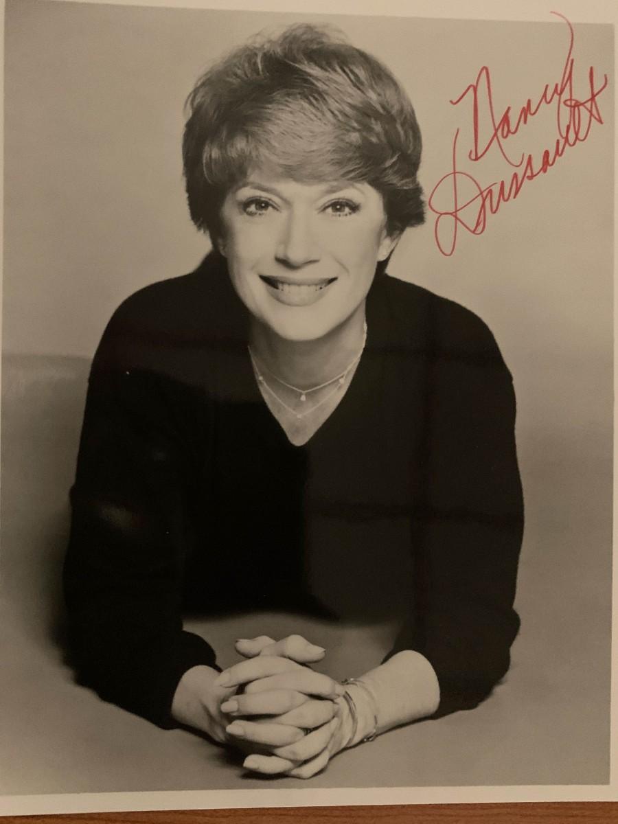 Nancy Dussault signed photo | EstateSales.org