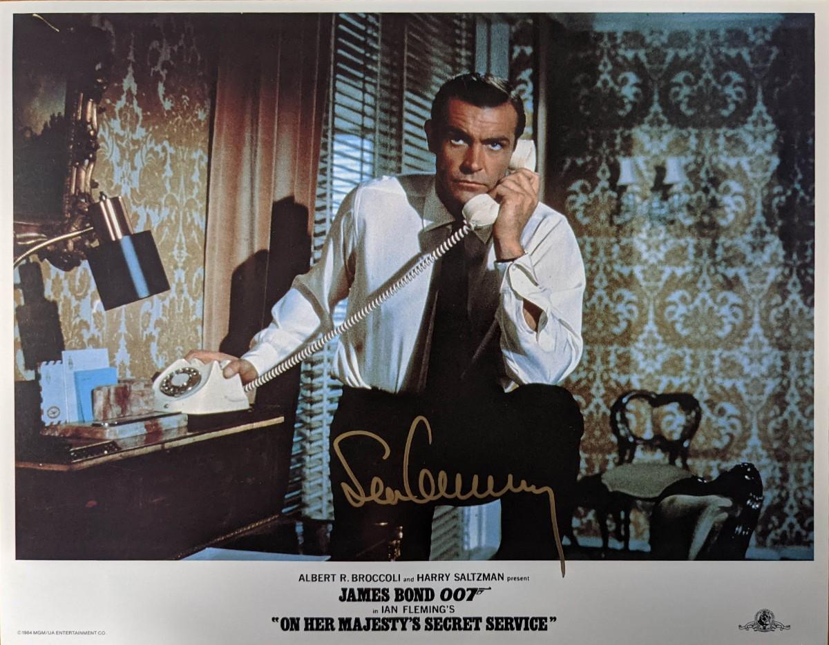 James Bond On Her Majesty's Secret Service Sean Connery signed original ...