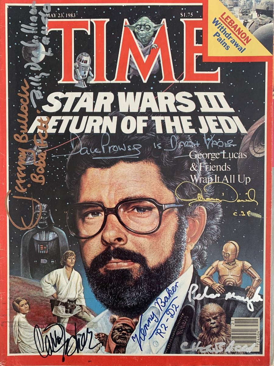 Star Wars cast signed Time magazine | EstateSales.org