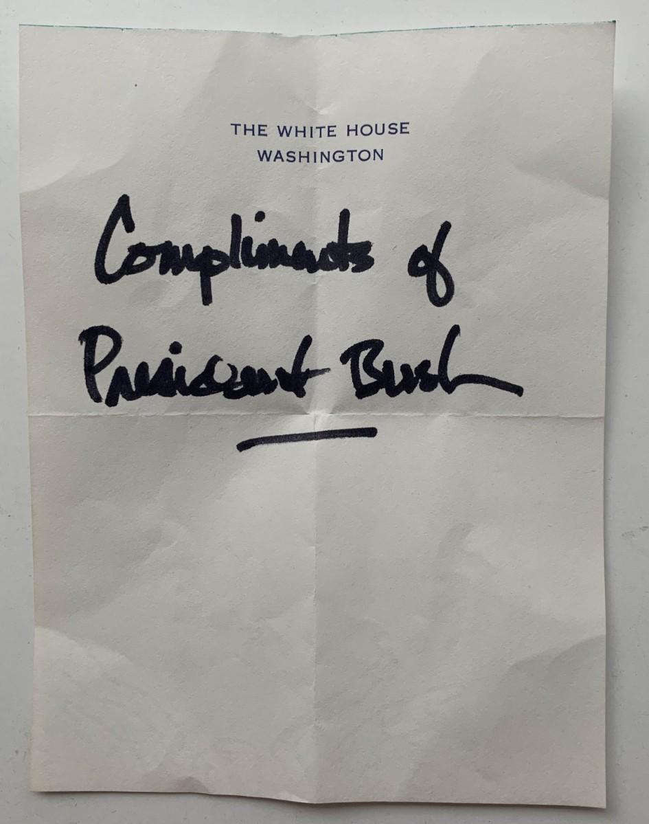 George W. Bush Presidential note | EstateSales.org