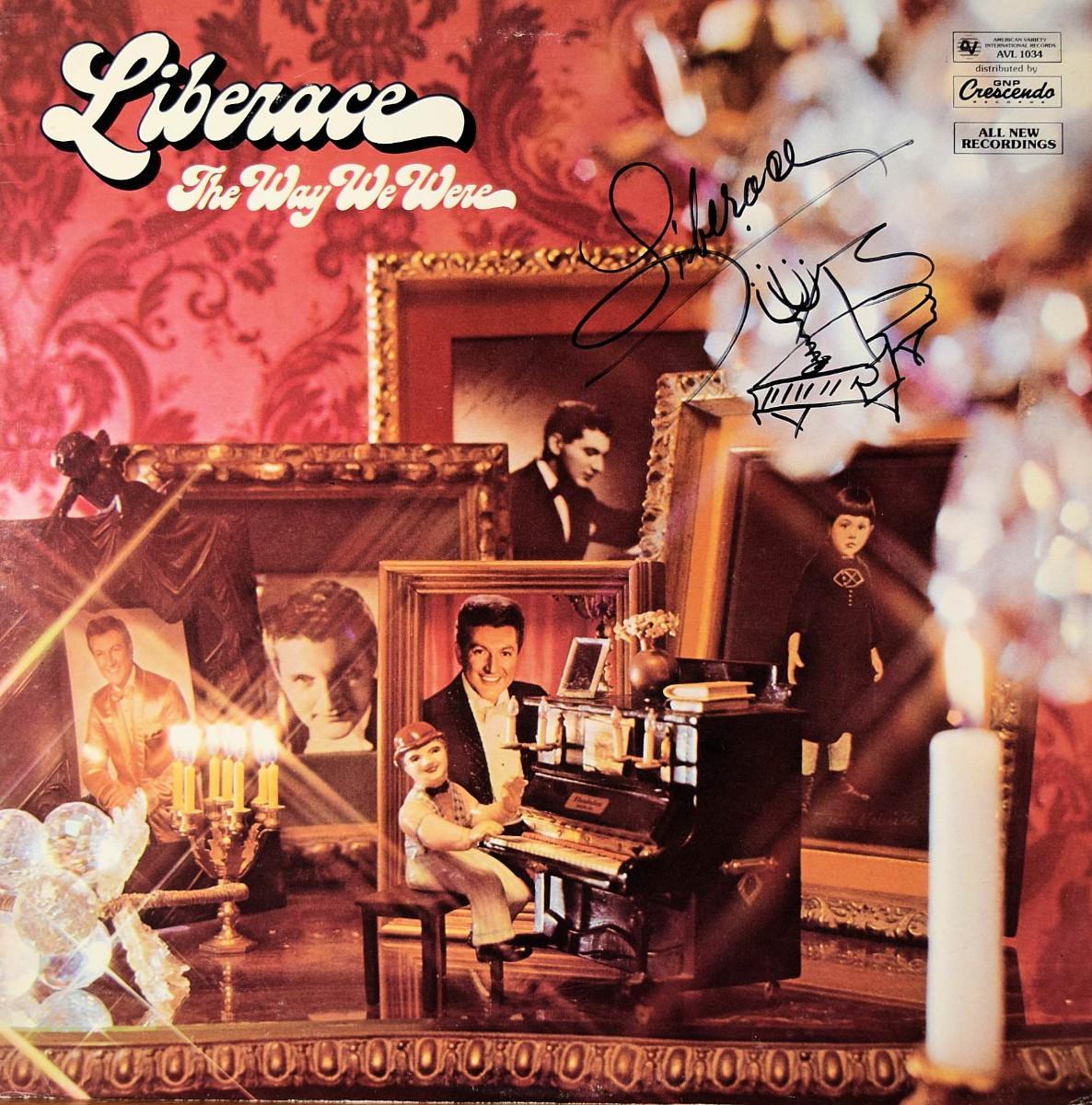 Liberace signed The Way We Were album | EstateSales.org