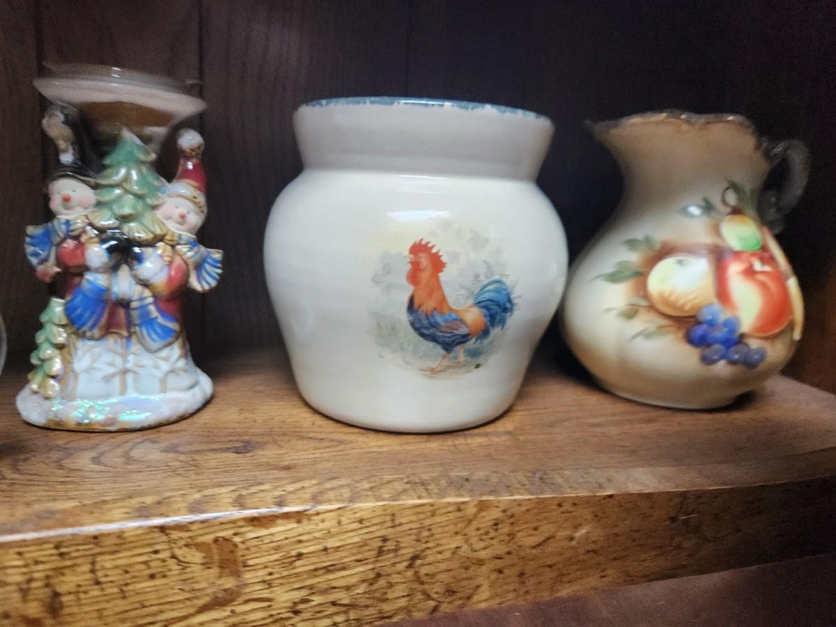 Nutcracker rooster fruit jars | EstateSales.org