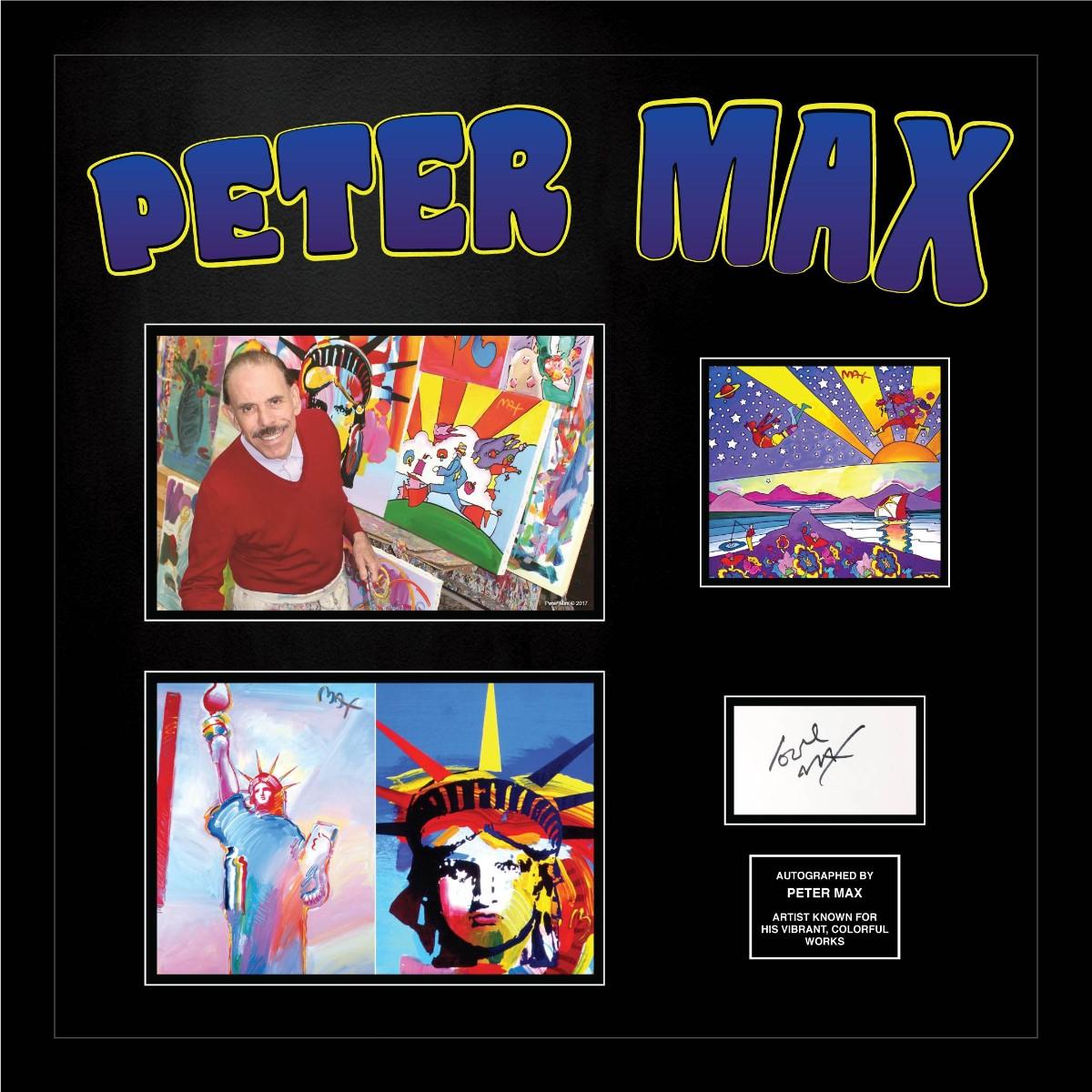 Peter Max original signature and collage | EstateSales.org