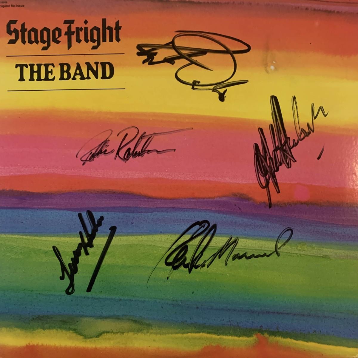 The Band Stage Fright signed 1970 Vinyl LP | EstateSales.org