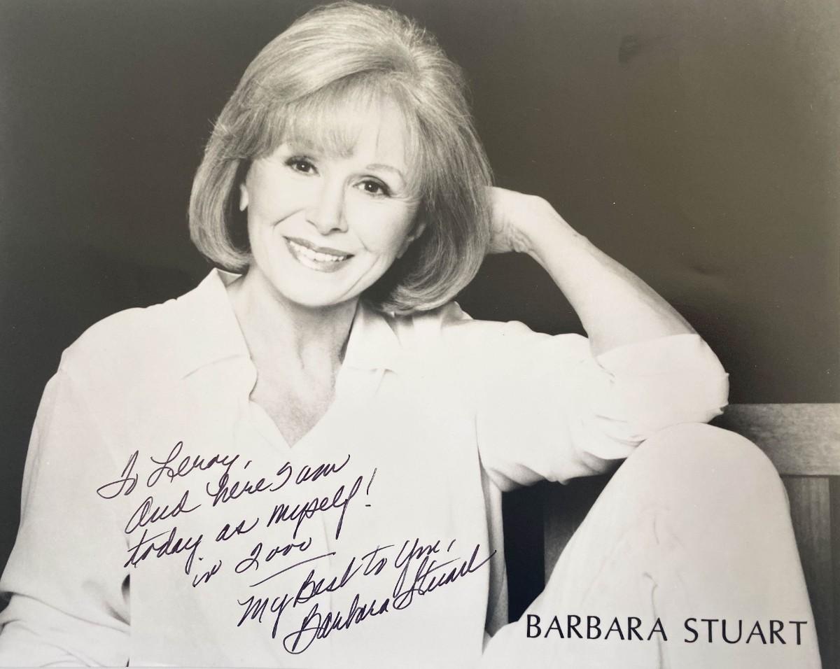 Barbara Stuart signed photo | EstateSales.org