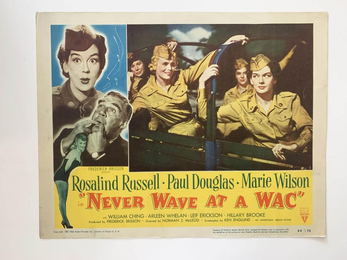 Never Wave at a Wac original 1953 vintage lobby card | EstateSales.org