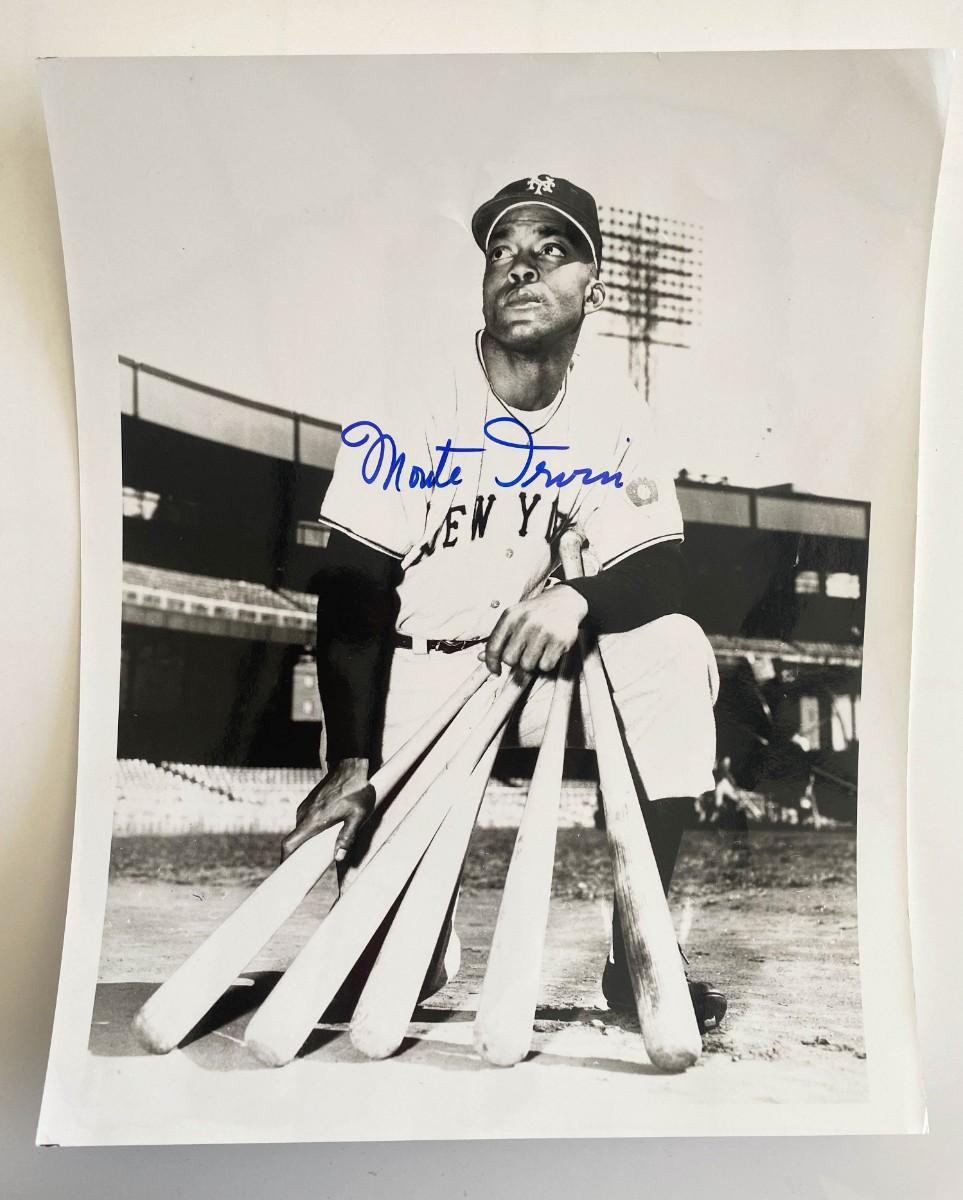 Monte Irvin signed photo | EstateSales.org