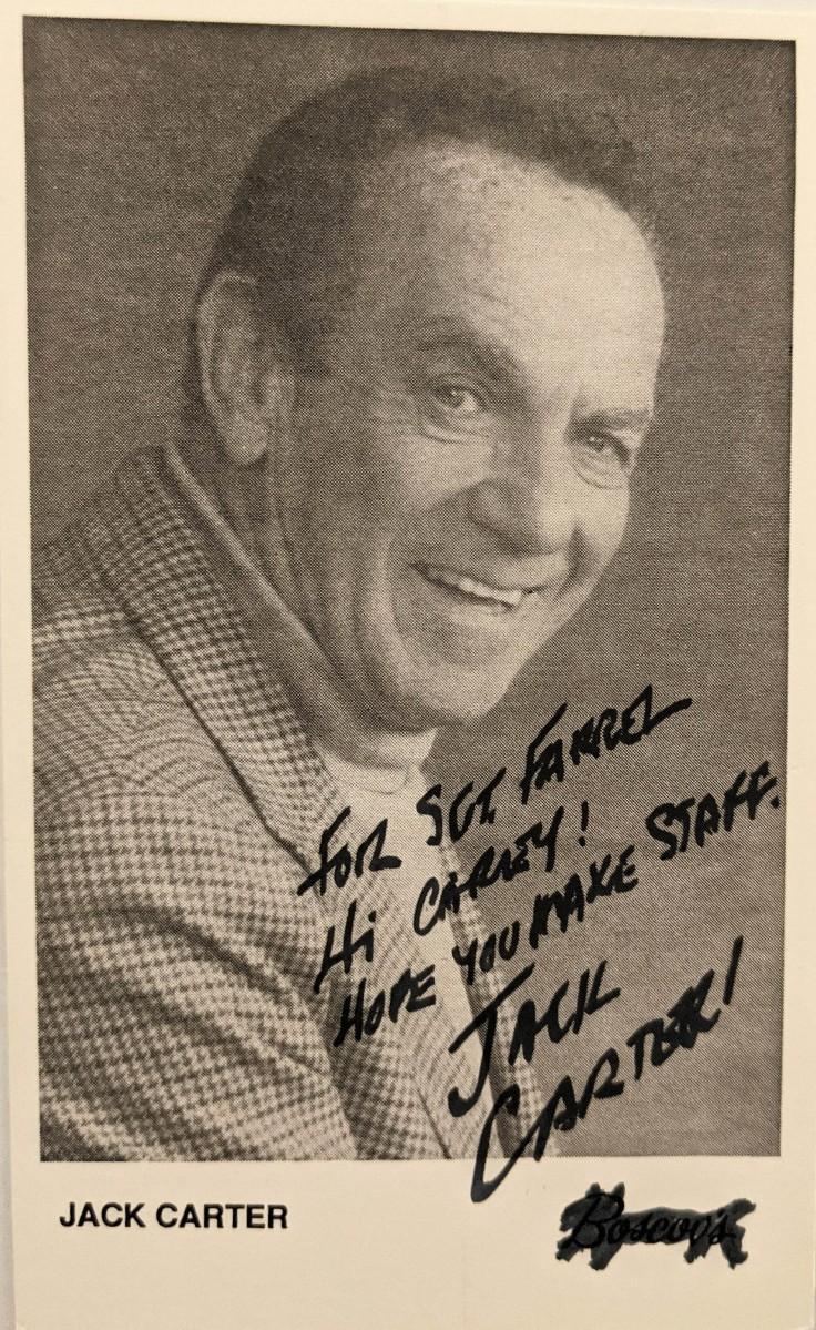Jack Carter signed photo | EstateSales.org