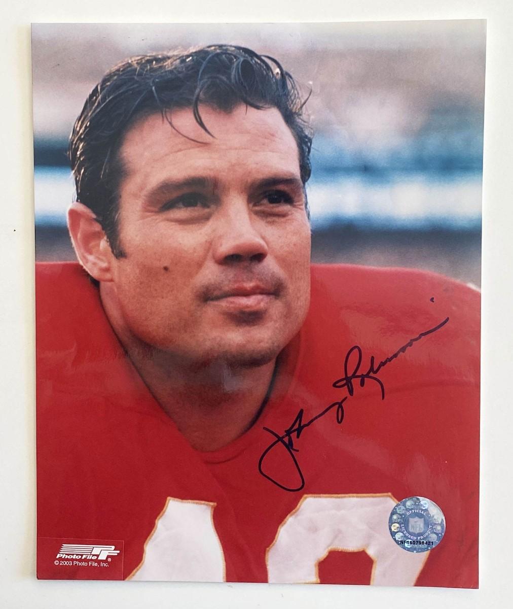 Johnny Robinson signed photo | EstateSales.org