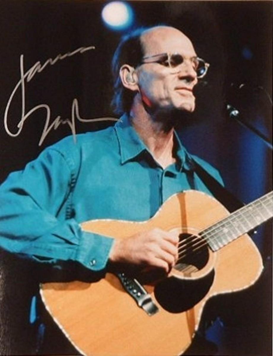James Taylor signed promo photo | EstateSales.org