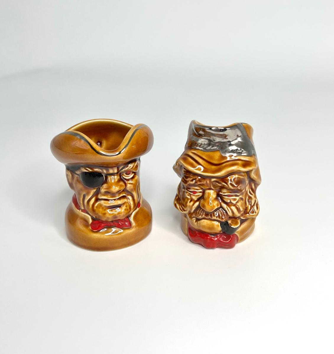 Set of 2 Small Toby Face Creamer Mugs by Lord Nelson Pottery England ...