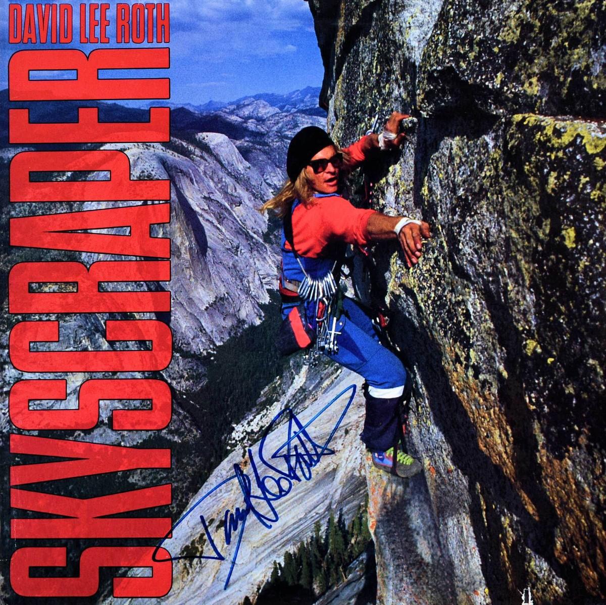 David Lee Roth signed Skyscraper album | EstateSales.org