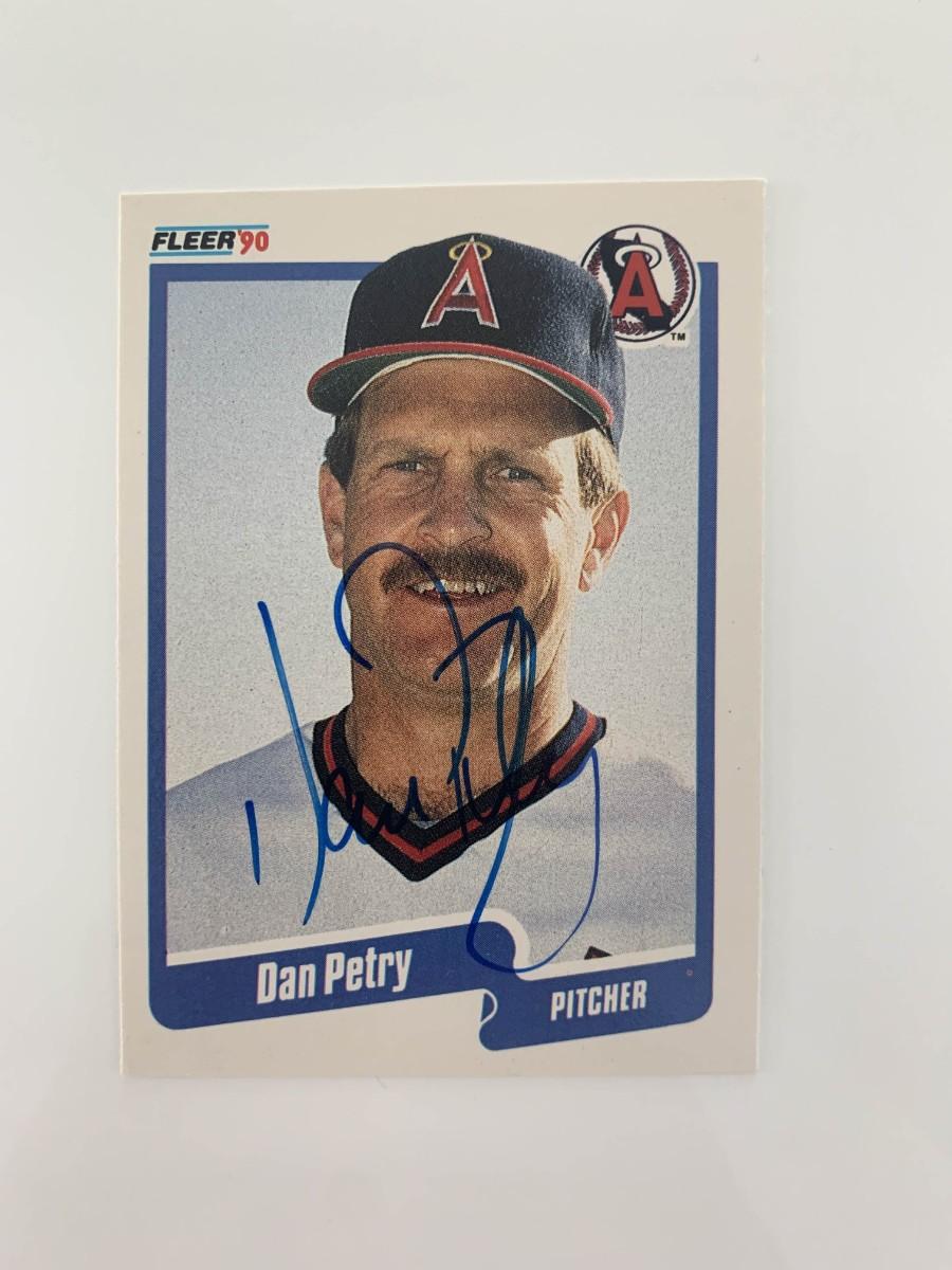 Dan Petry signed baseball card | EstateSales.org