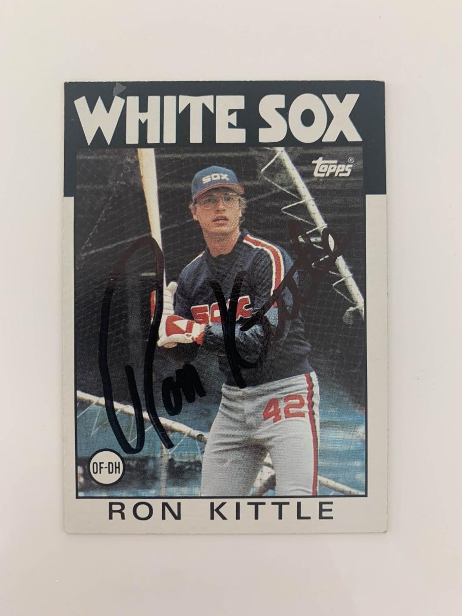 Ron Kittle signed baseball card | EstateSales.org
